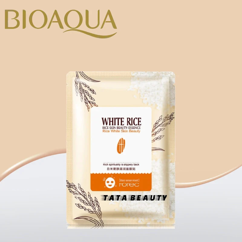 Bioaqua Rice Skin Beauty Essence Face Mask 25G - 1 PC - Highfy.pk