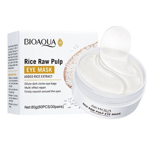 Bioaqua Rice Pulp Eye Mask 60Pc 80G – Highfy.pk