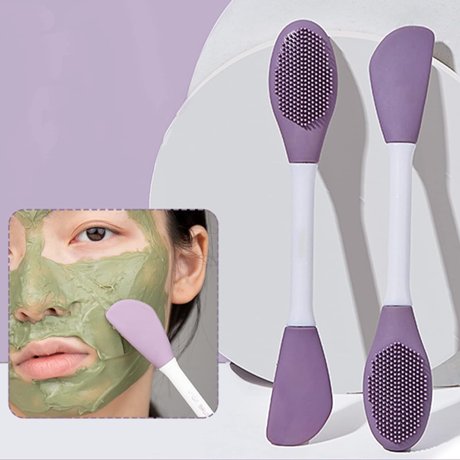 Air Dual Face Mask Brush | Smooth Silicone Applicator |BNB| – Highfy.pk
