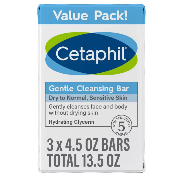 Cetaphil - Gentle Cleansing Bar (4.5Oz X 3Pcs) – Highfy.pk