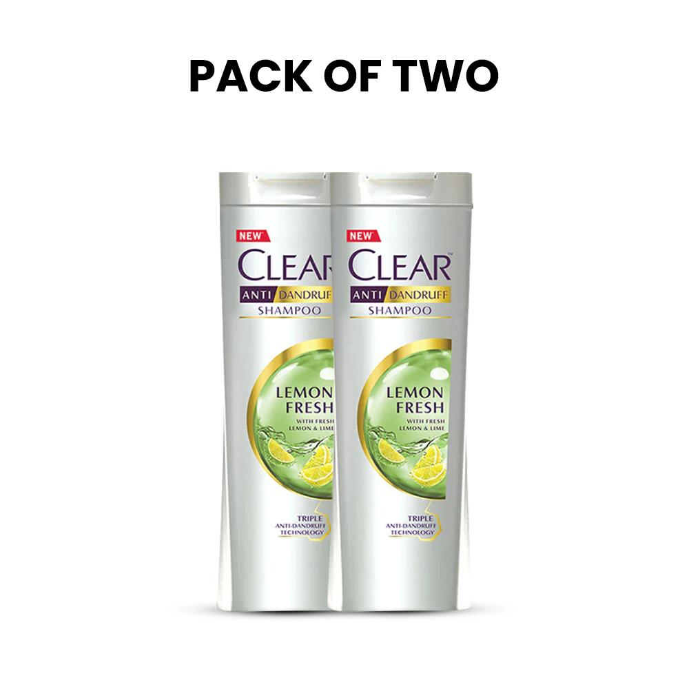 Bundle - Pack of 2 Clear Shampoo Lemon Fresh - 380Ml – Highfy.pk