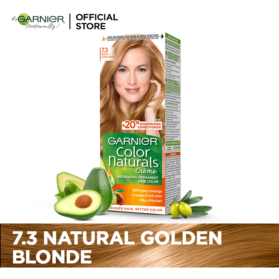 Garnier - Color Naturals Hair Colors - 7.3 Natural Golden Blonde ...