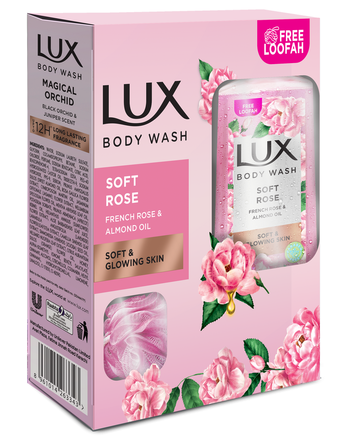 Lux Body Wash Soft Rose - 250Ml - Highfy.pk
