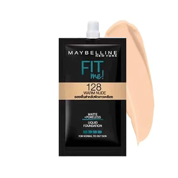 Maybelline Fit Me Matte + Poreless Foundation 128 Sachet 1Pc – Highfy.pk