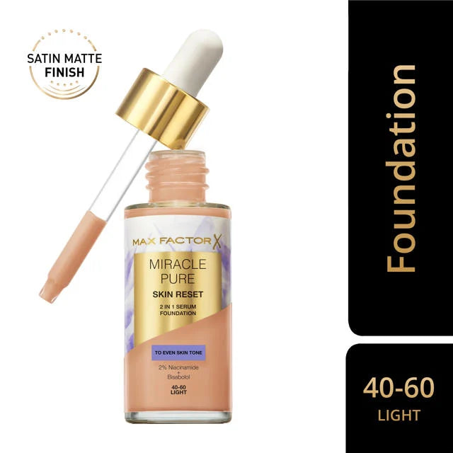 Max factor - Miracle Pure Skin Reset Foundation - Highfy.pk