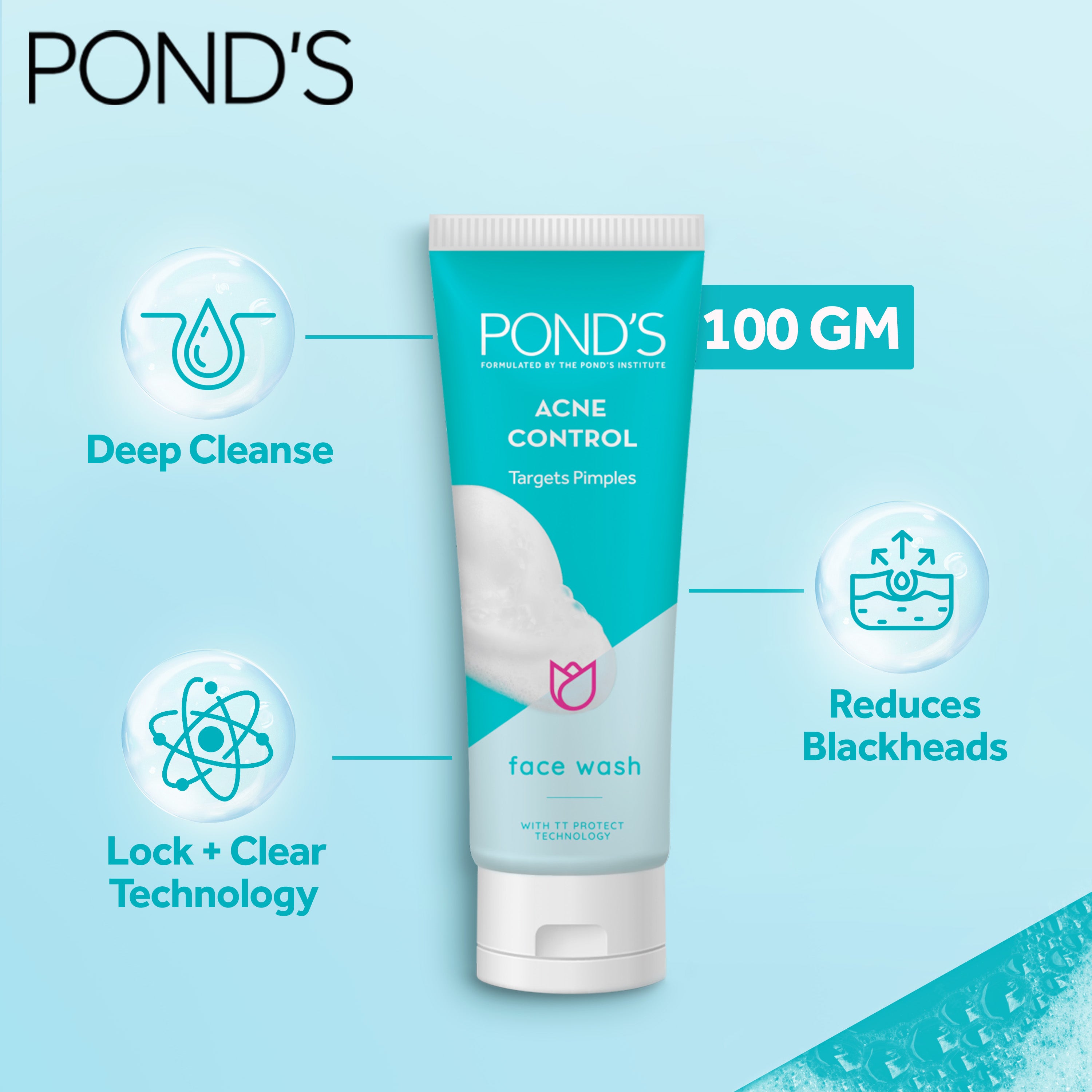 Ponds Acne Control Face Wash - 100G – Highfy.pk