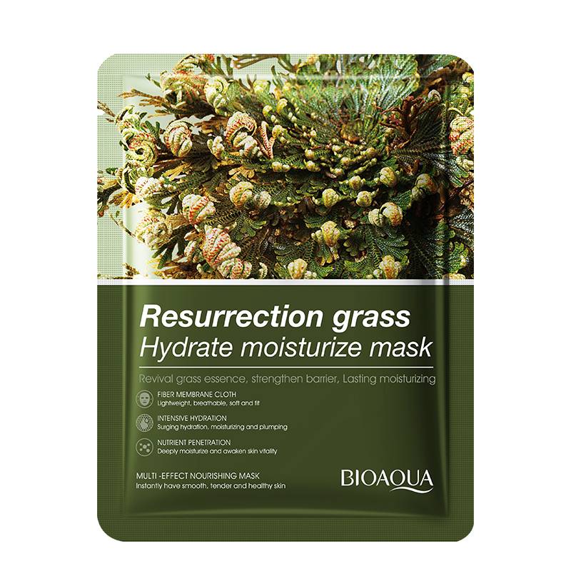 Bioaqua Resurrection Grass Facial Mask - 1 PC – Highfy.pk